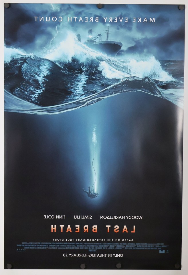 Last Breath - original DS movie poster - D/S 27x40 2025 - MINT Woody ...