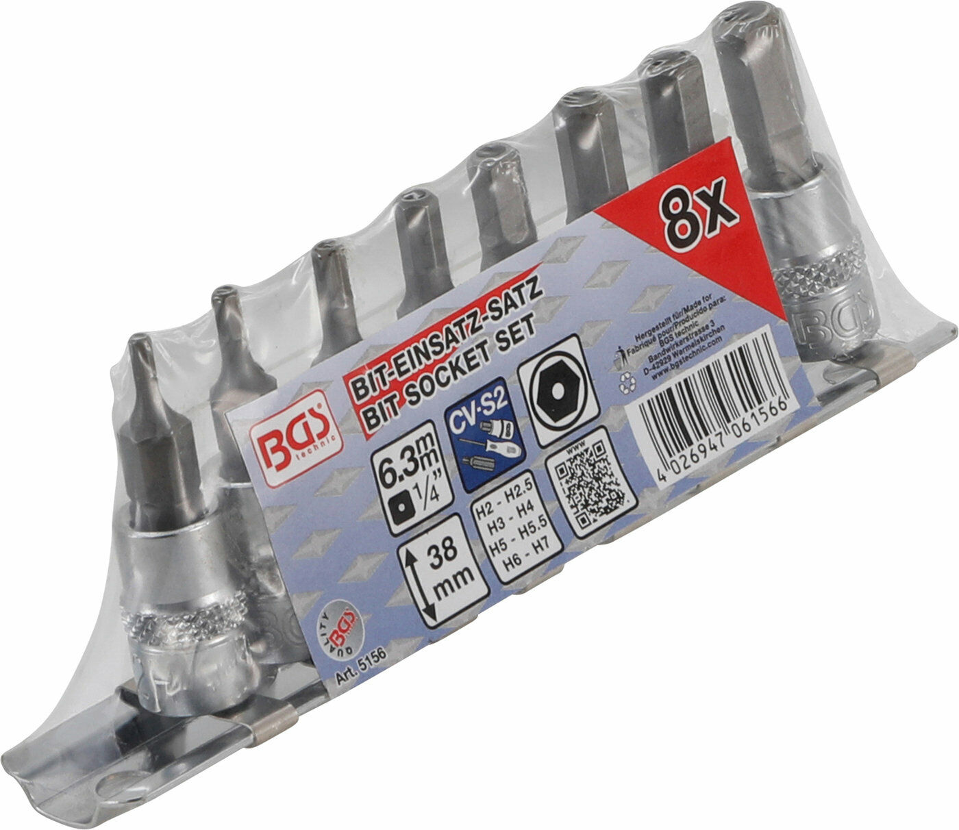 BGS - 2 to 7 mm Allen Key, Internal Hex Set TAMPERPROOF - 1/4 Inch ...