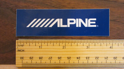 Alpine Car Stereo Sticker Decal | eBay