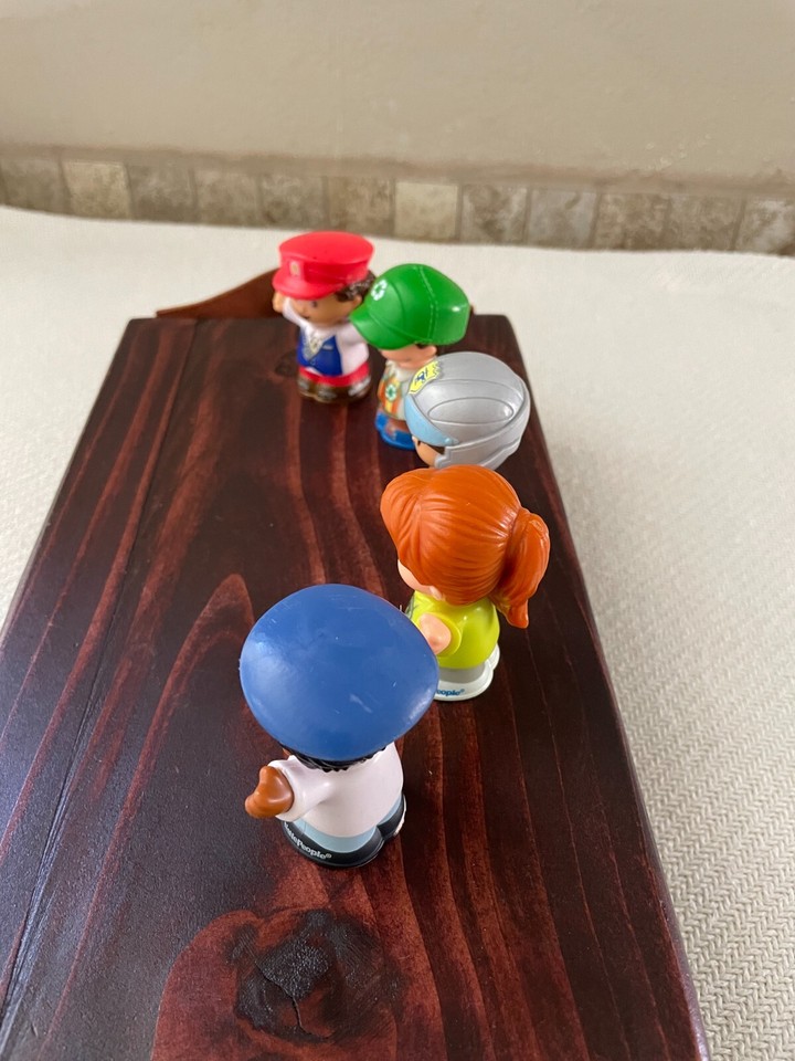 Fisher Price Little People Community Helpers Set of 5 Bus Driver Recyle ...