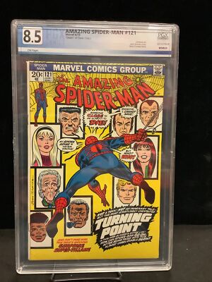 amazing spiderman #121 Graded 8.5 Death Of Gwen Stacey spiderman | eBay