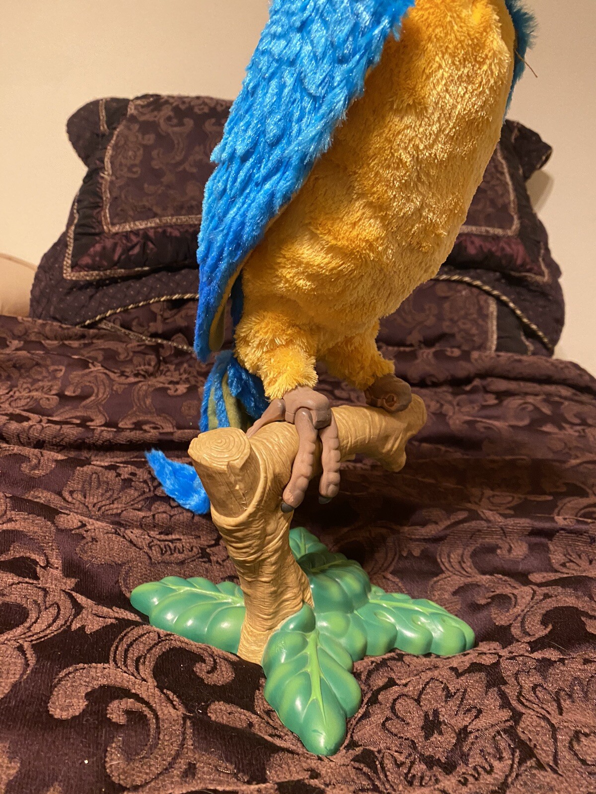 Hasbro FurReal Friends Squawkers McCaw Parrot W/Stand 2006 READ Macaw ...