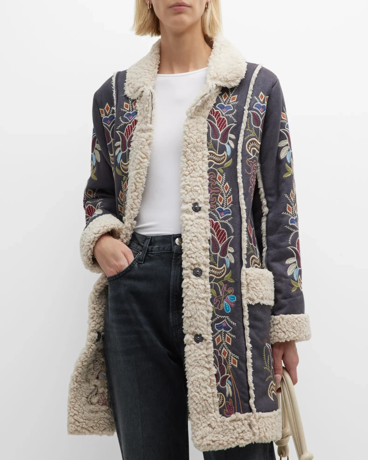 Johnny Was Sherpa Coat Jacket | eBay