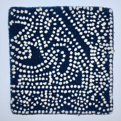 13" SMALL RUG Sample MIRABELLE — INDIGO Tiny House RV Pet Camper Trivet ...