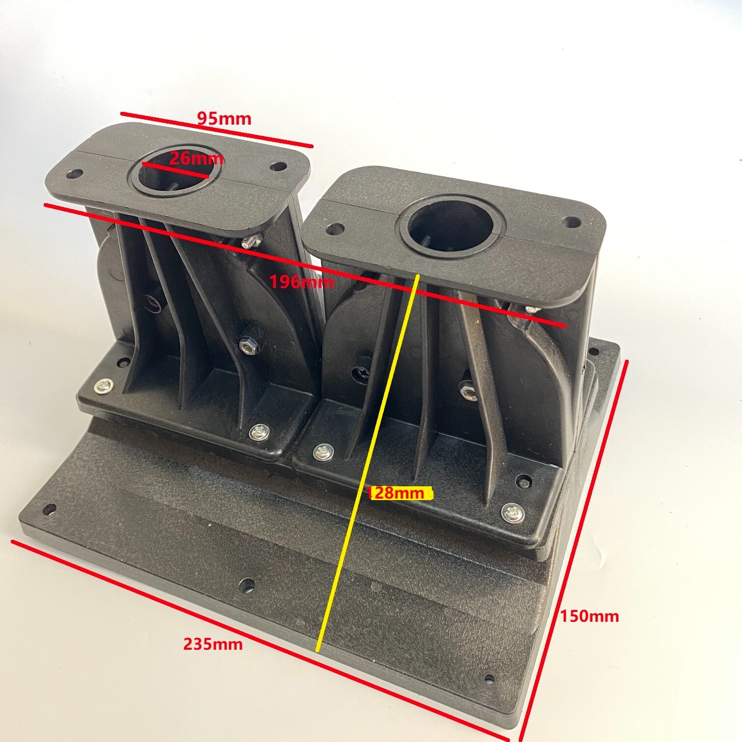 Heavy Duty 9.25"x 6" Dual 1" Bolt-On For EV XLD281 Line Array ...