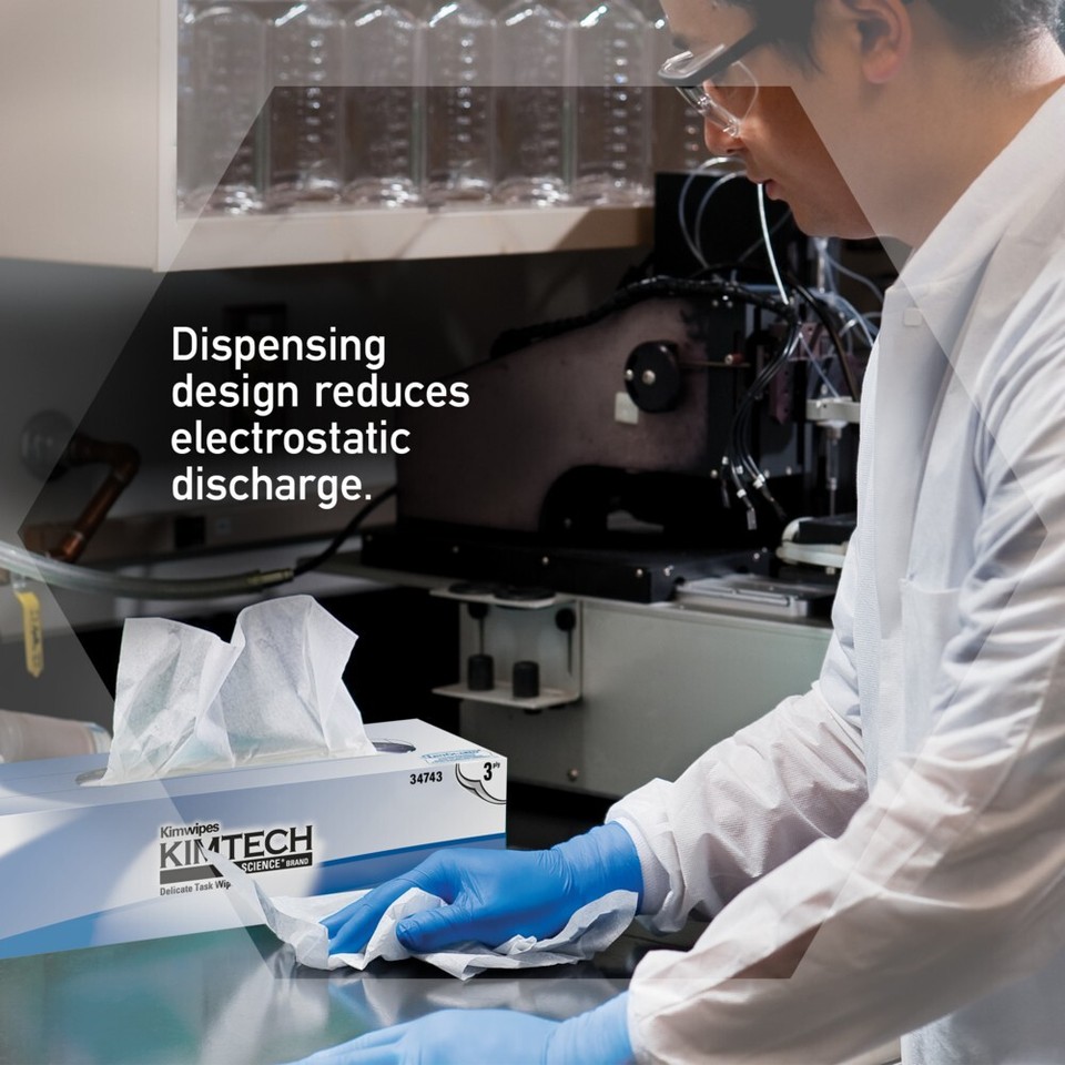 Lot of QTY 12 - KimTech Science Delicate Task Wipes Wipers 34743 | eBay