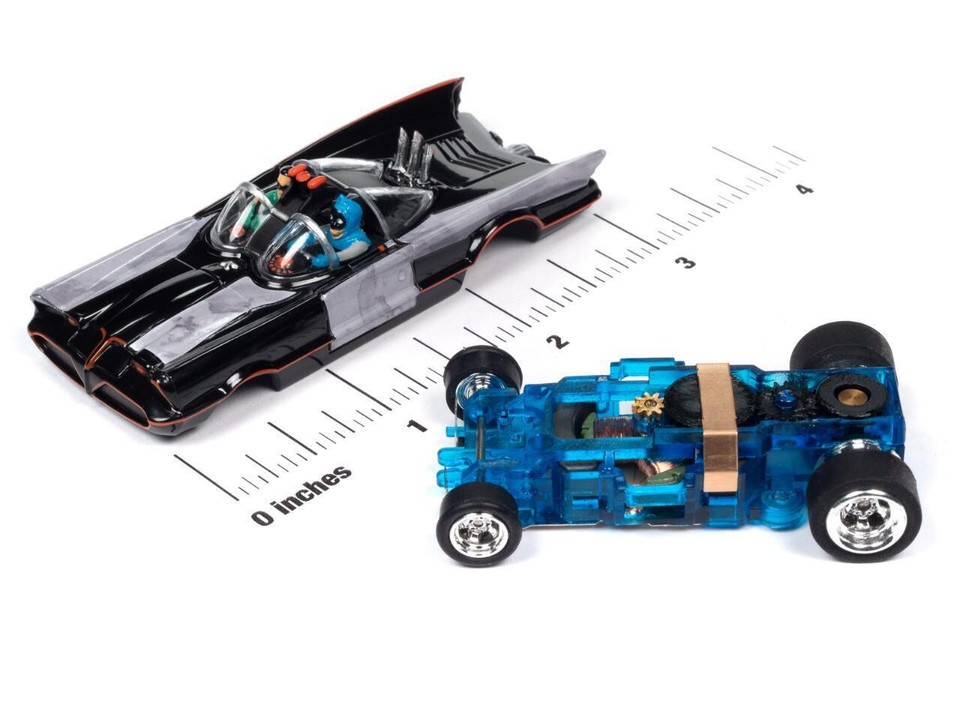 New: Auto World SC395 4Gear 1966 TV Series Batmobile in Repair HO Scale ...