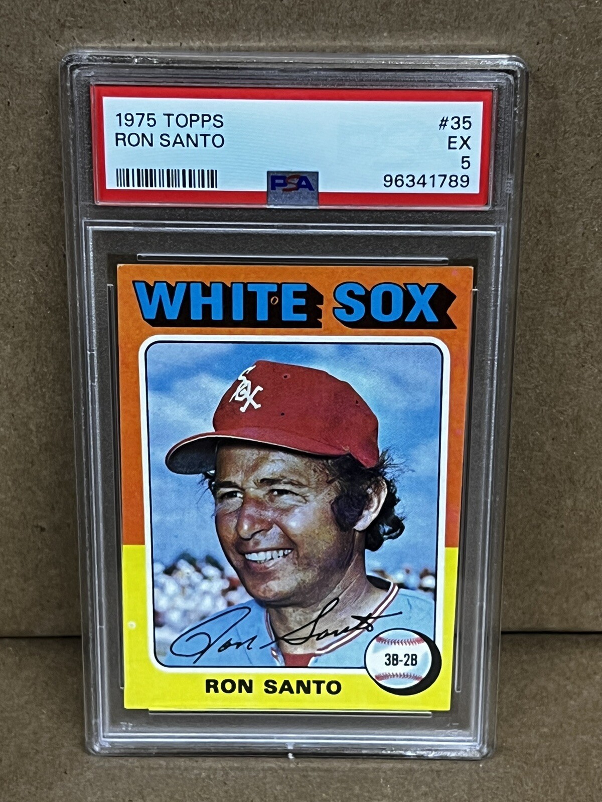 1975 Topps Ron Santo #35 PSA 5 EX Chicago White Sox Cubs HOF | eBay