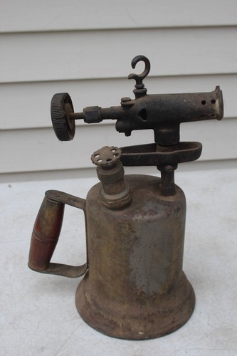 Vintage Brass Gas Blow Torch Gasoline Blowtorch Label - Untested | eBay