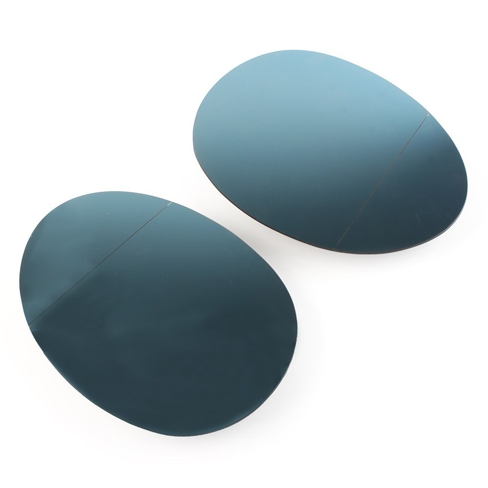 2x Rear View Heated Mirror Glass Blue For Mini F54 F55 F56 F57 F60 ...