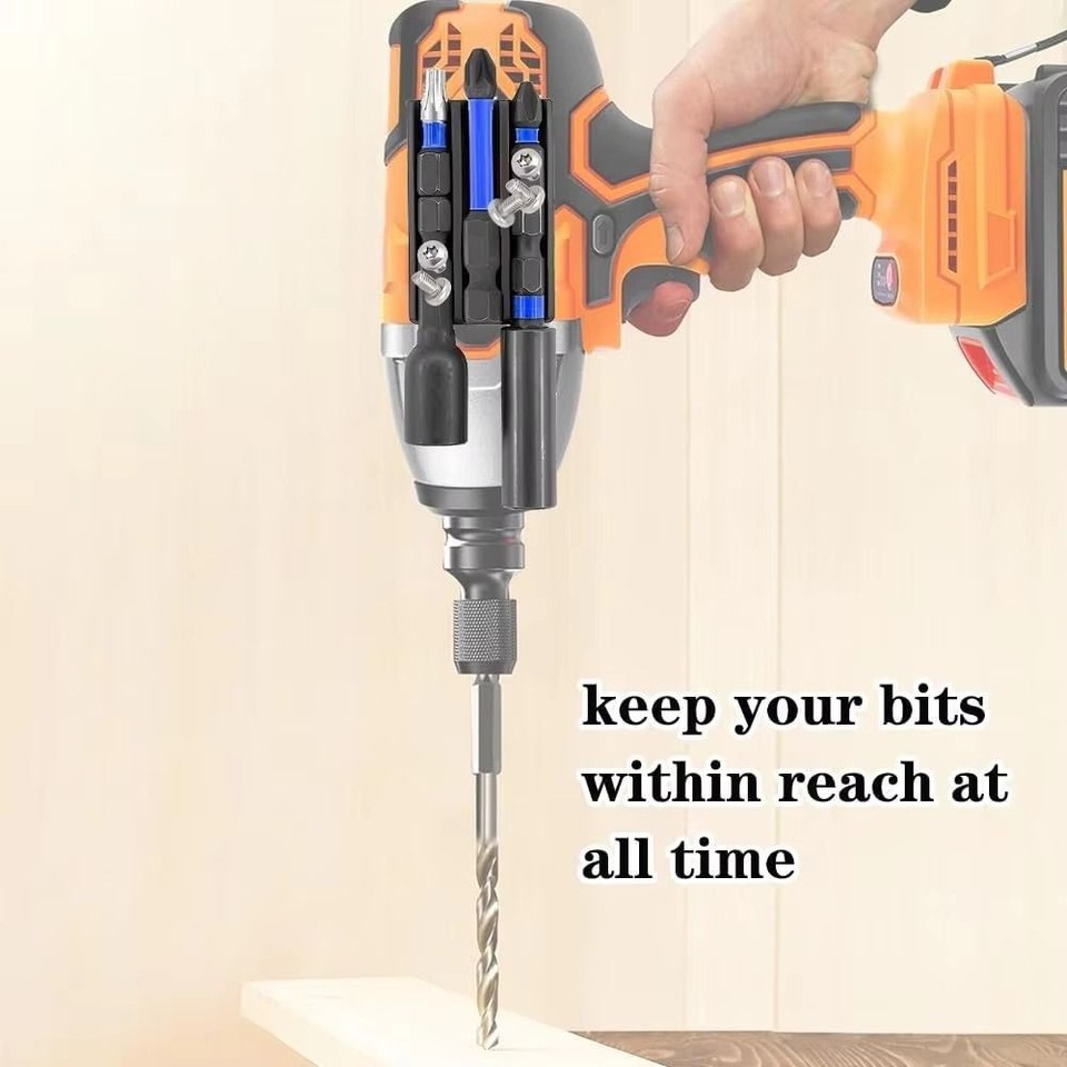 Black Magnetic Bit Holder Screwdriver Bit Holder For Power Drill or ...