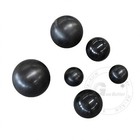 Black Round Solid Rubber Ball Bouncy Balls Training Ball Diameter 2mm ...