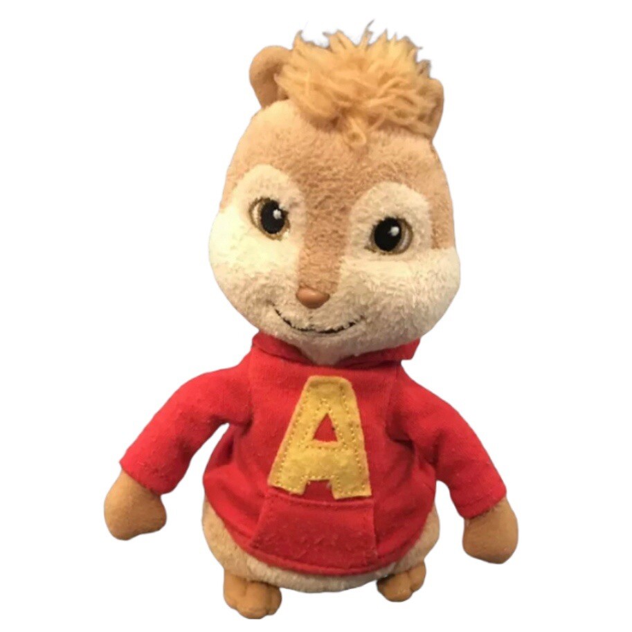 Ty Beanie Babie Baby ALVIN and the Chipmunks 6” Red Hoodie Stuffed ...