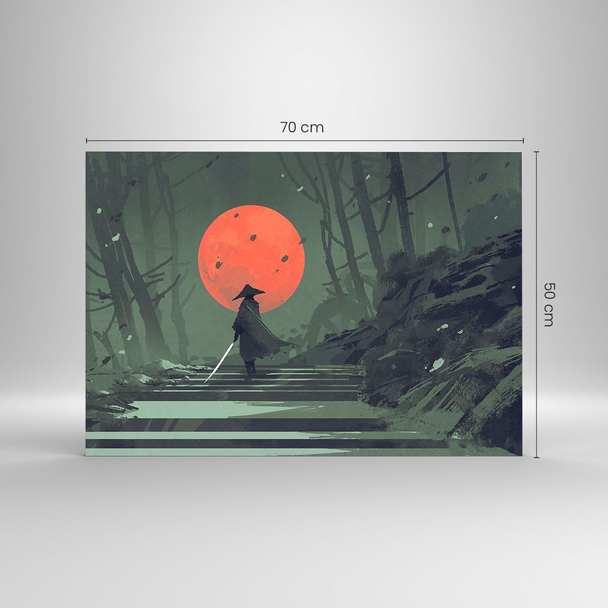 Impression sur Verre 70x50cm Tableaux Image Photo guerrier p e Art ...