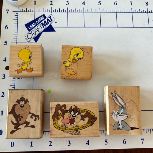 Lot Of 5 Looney Tunes WM Rubber Stampede Stamps Bug Bunny Tweety Bird ...