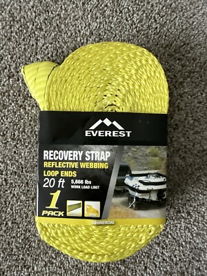 Everlast Recovery Strap Reflective Webbing Loop Ends (20ft) | eBay