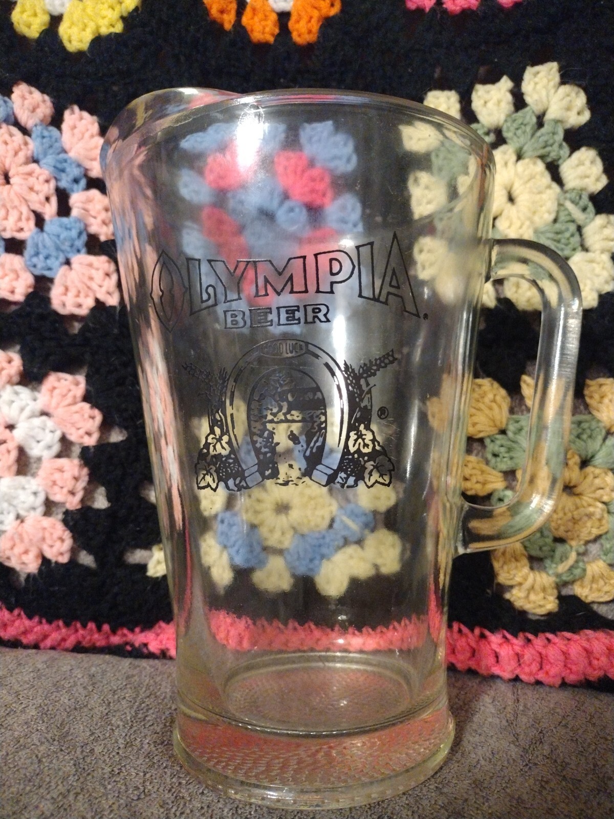 Vintage Olympia Beer Glass Beer Pitcher 1972 | eBay