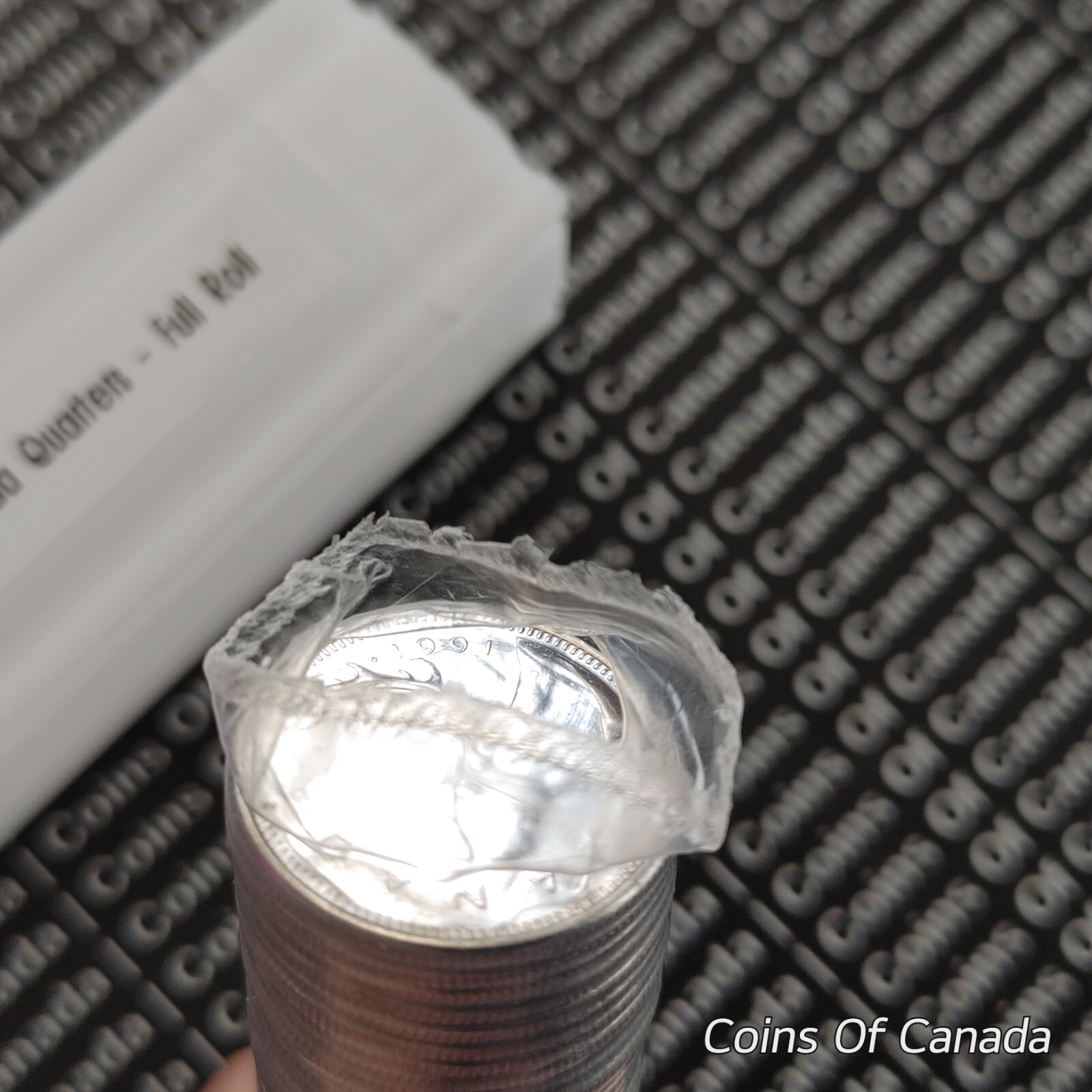 Roll Of 40 Canada 25 Cent Quarters - Uncirculated - Mint Wrapped # ...