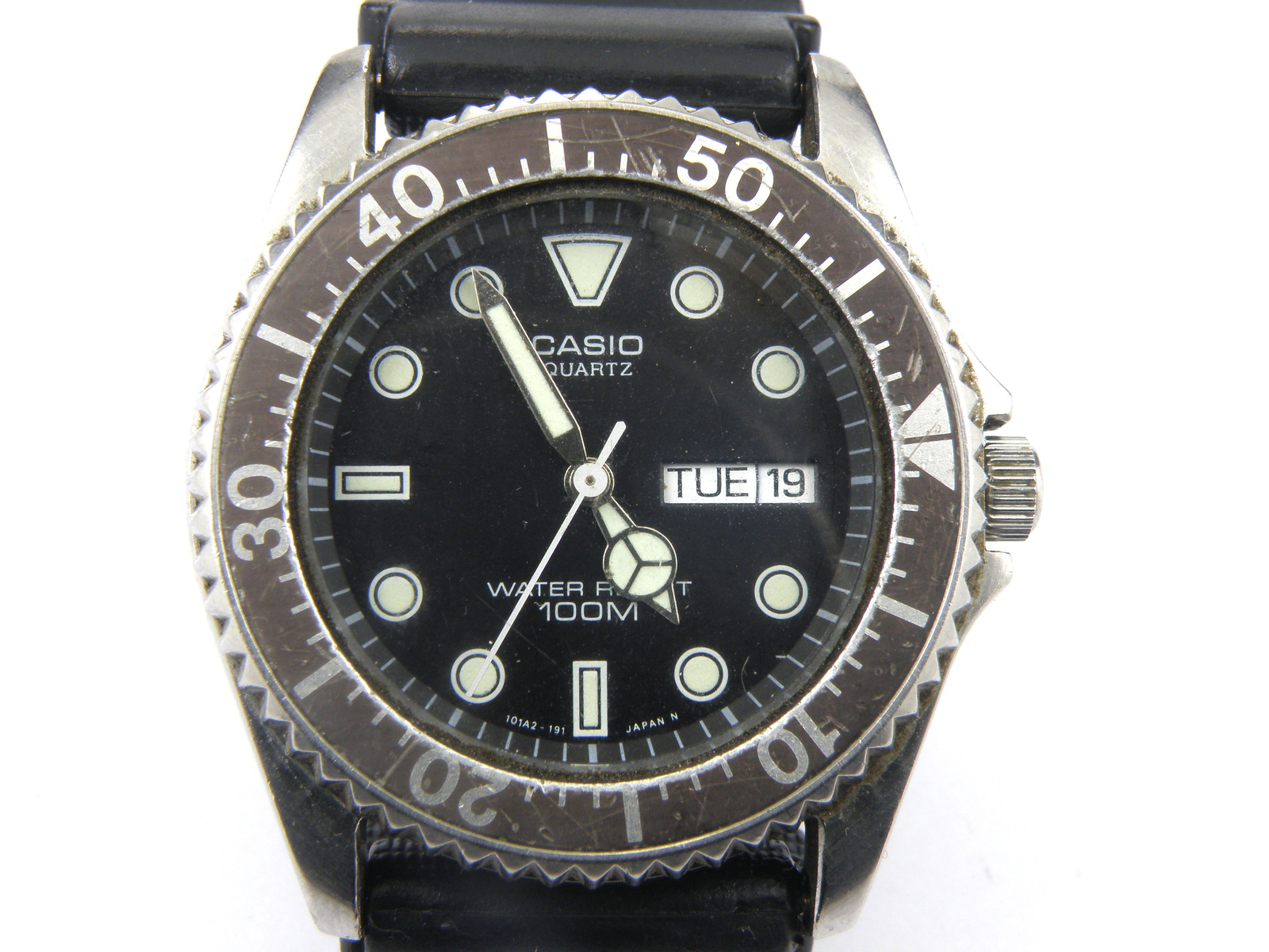 Rare Vintage Casio MQ-550 Sub Diver 100 M Swiss Movement Men's Quartz ...