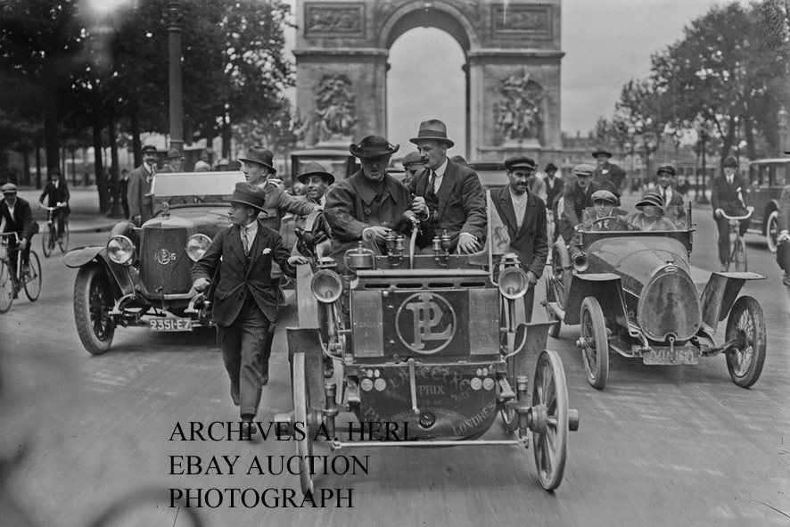 Panhard-Levassor 1891 Antoinette auto 1921 Gavois Paris press photo ...