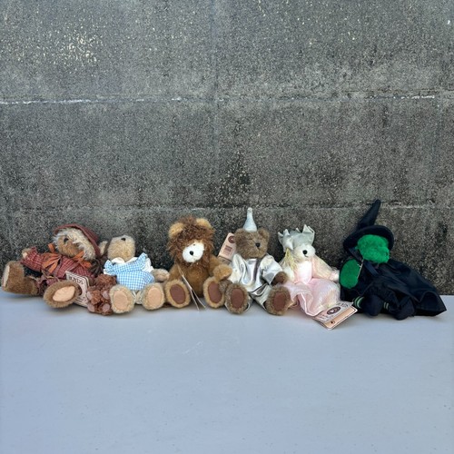 Boyds Bears Wizard of Oz Complete Plush Set Of 6 Lion Dorothy Witch ...
