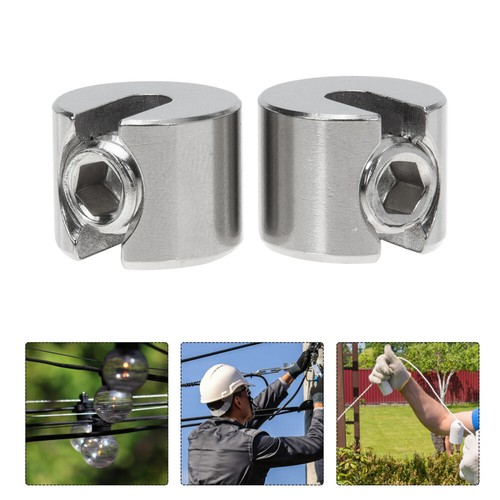 2 Pcs Wire Rope Chuck Cable Fasteners Clamps for Cables Fittings | eBay
