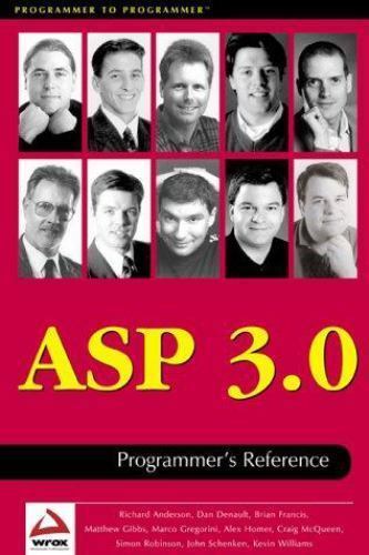 Asp 3.0 Programmer's Reference, Schenken, John, McQueen, Craig, Robinson, Simon, 9781861003232| eBay