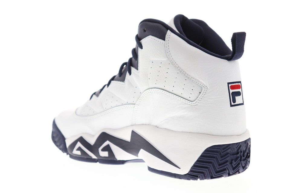 Fila MB 1BM00055-125 Mens White Leather Athletic Basketball Shoes | eBay