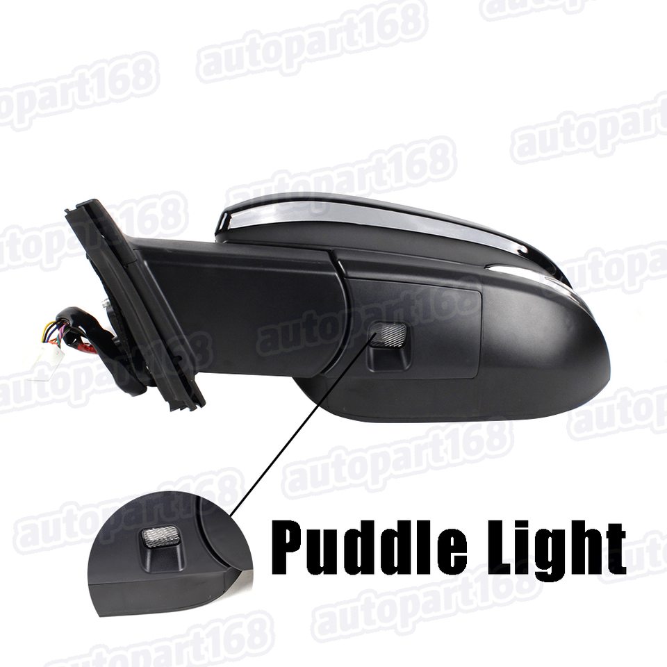 For 2014-2021 Toyota 4Runner Left Driver Side Mirror Black 9Pins Puddle ...