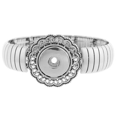 Fit Ginger Snap BRACELET Stretch Silver 18mm Snap BRACELET 7006 | eBay