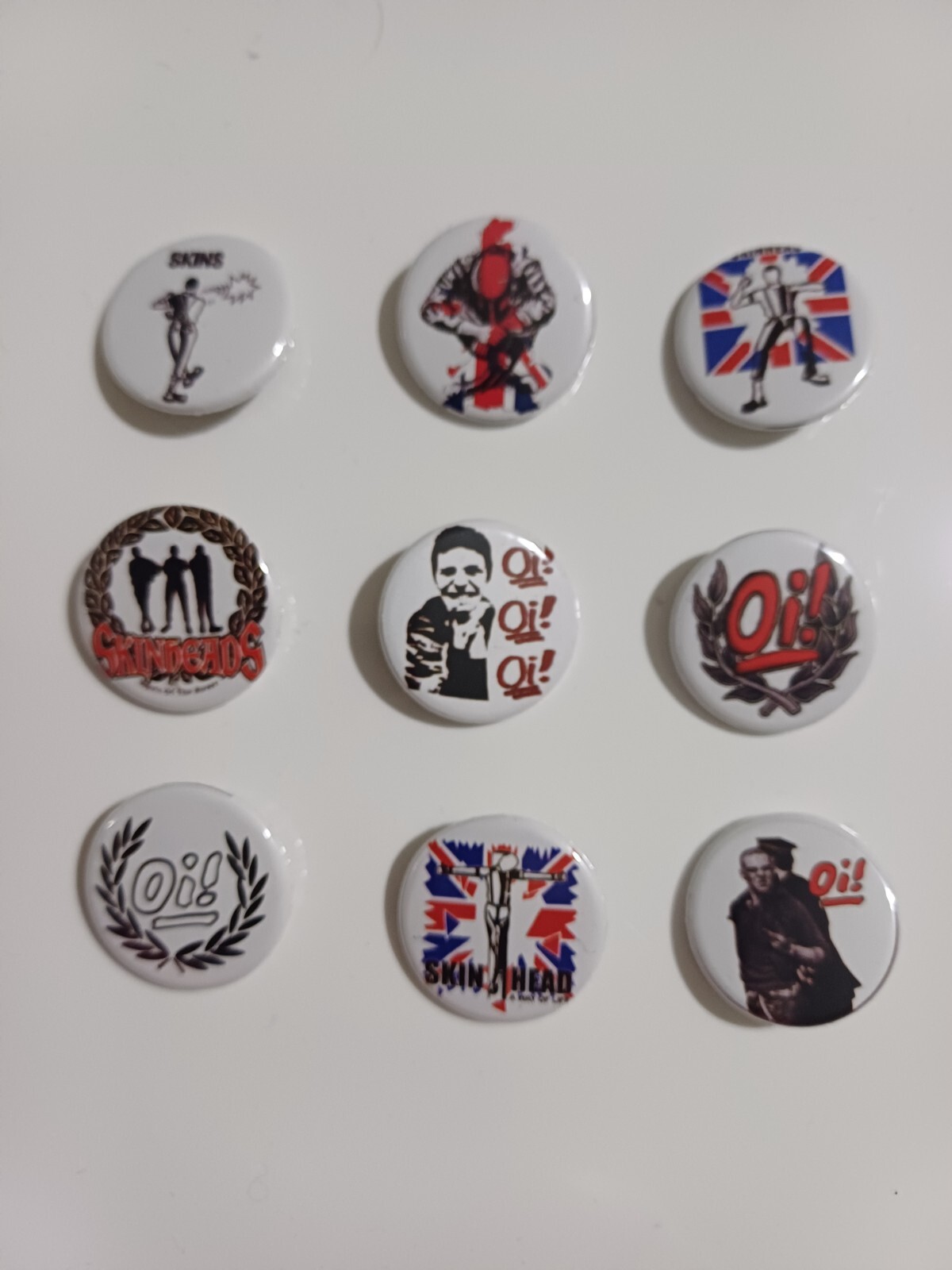 SKINHEAD oi Badge Set of 9 | eBay UK