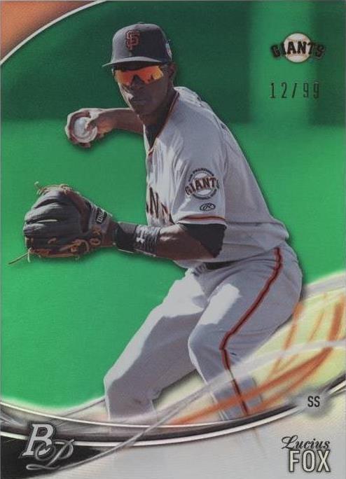 2016 Bowman Platinum - Top Prospects Lucius Fox #TP-LF Green Photo is ...