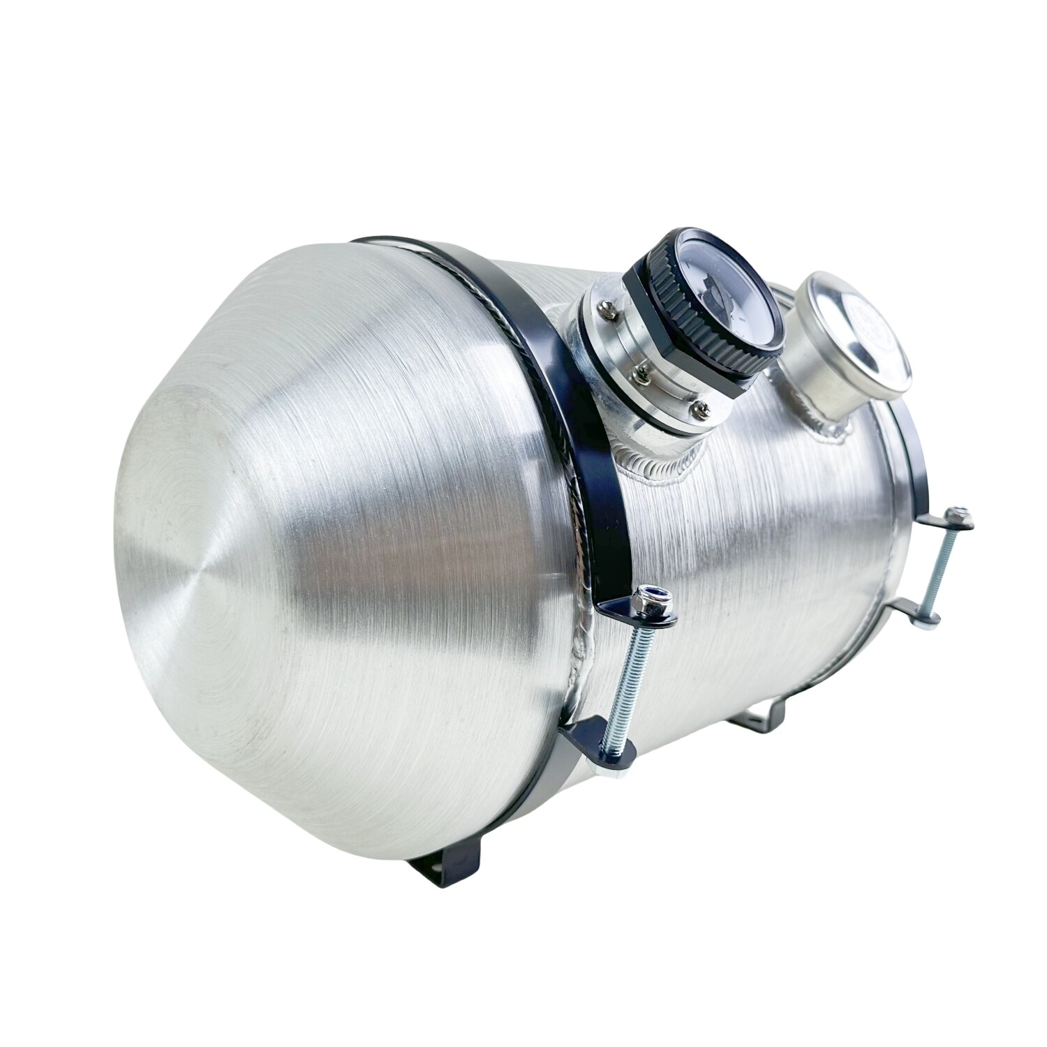 Aluminum Universal Fuel Gas Tank With Gauge 5 Gallon 10x16 End Fill 3/8 ...