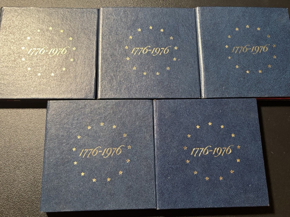 Lot of Five 1976 Bicentennial 3 Coin Silver Proof Sets w/OGP | eBay