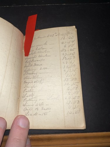 Antique Handwritten Diary Journal Ledger Builder Book Dealer ? 1864 | eBay