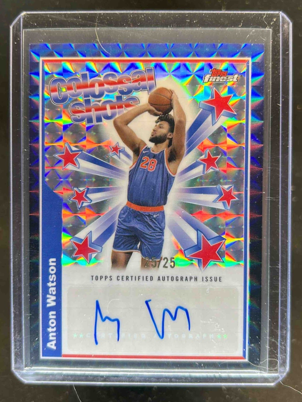 Anton Watson 2024 Topps Finest #BSA-AW Colossal Shots Autographs ...