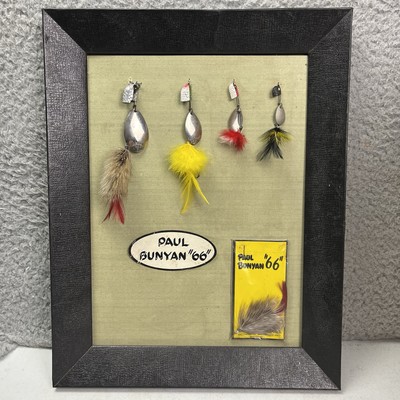 Vintage Fred Arbogast Paul Bunyan “66” Fishing Lure Dealer Display Card ...