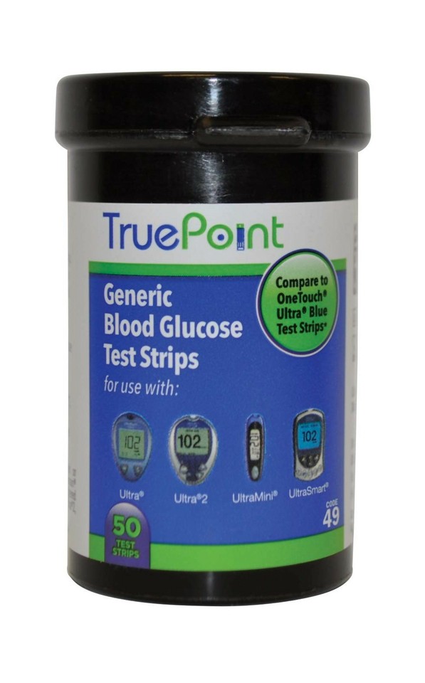 True Point Generic Blood Glucose Test Strips Diabetics Medical Tools 50 ...