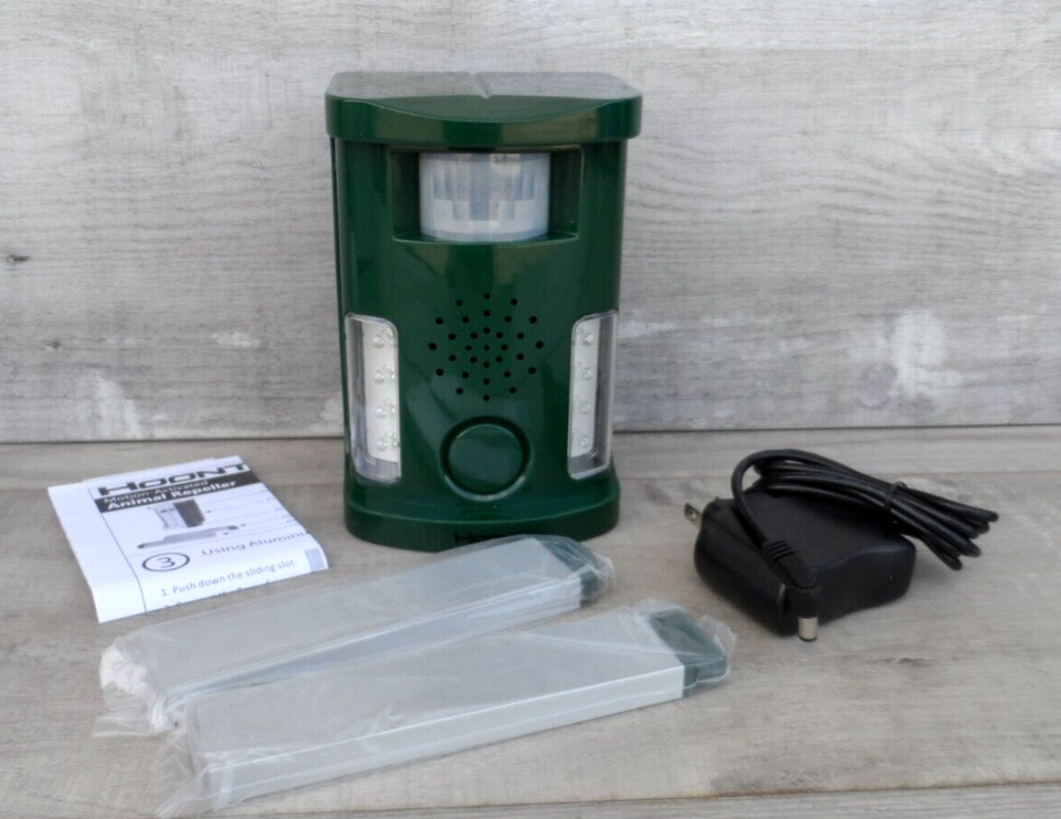 Hoont Motion Activated Ultrasonic Outdoor Animal & Pest Repeller up to ...