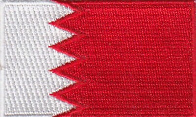 5 Pcs Bahrain Flag Embroidered Patches 2.5"x1.5" iron-on | eBay