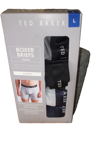 Ted Baker 4 Pack Men's Boxer Shorts Size L NEW BOXED | eBay