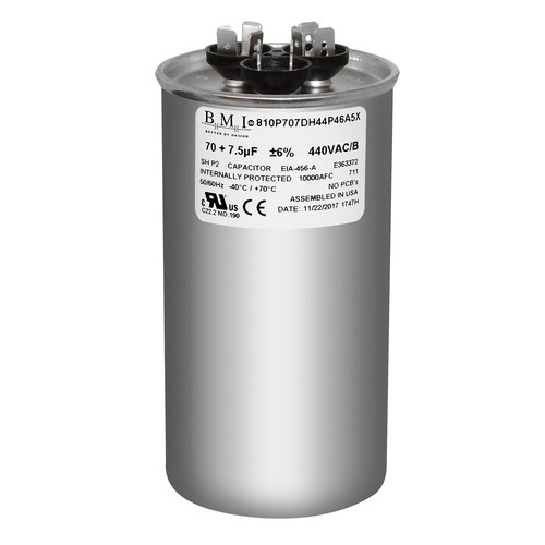 14166 - Mars OEM Replacement Run Capacitor 440/370 VAC 70/7.5 MFD Round ...