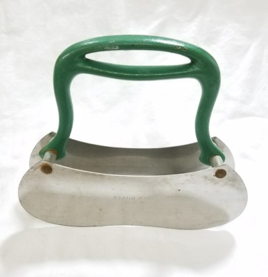 Vintage primitive double blade stainless steel herb chopper USA farm ...