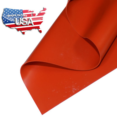 Red Silicone Rubber Sheet 60A 1/32 x 9 x 12 Inch Made in USA Gasket ...