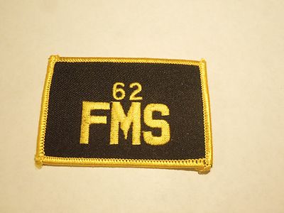 Vintage 62 FMS US Air Force Unit Military Embroidered Iron On Patch ...