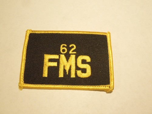 Vintage 62 FMS US Air Force Unit Military Embroidered Iron On Patch ...