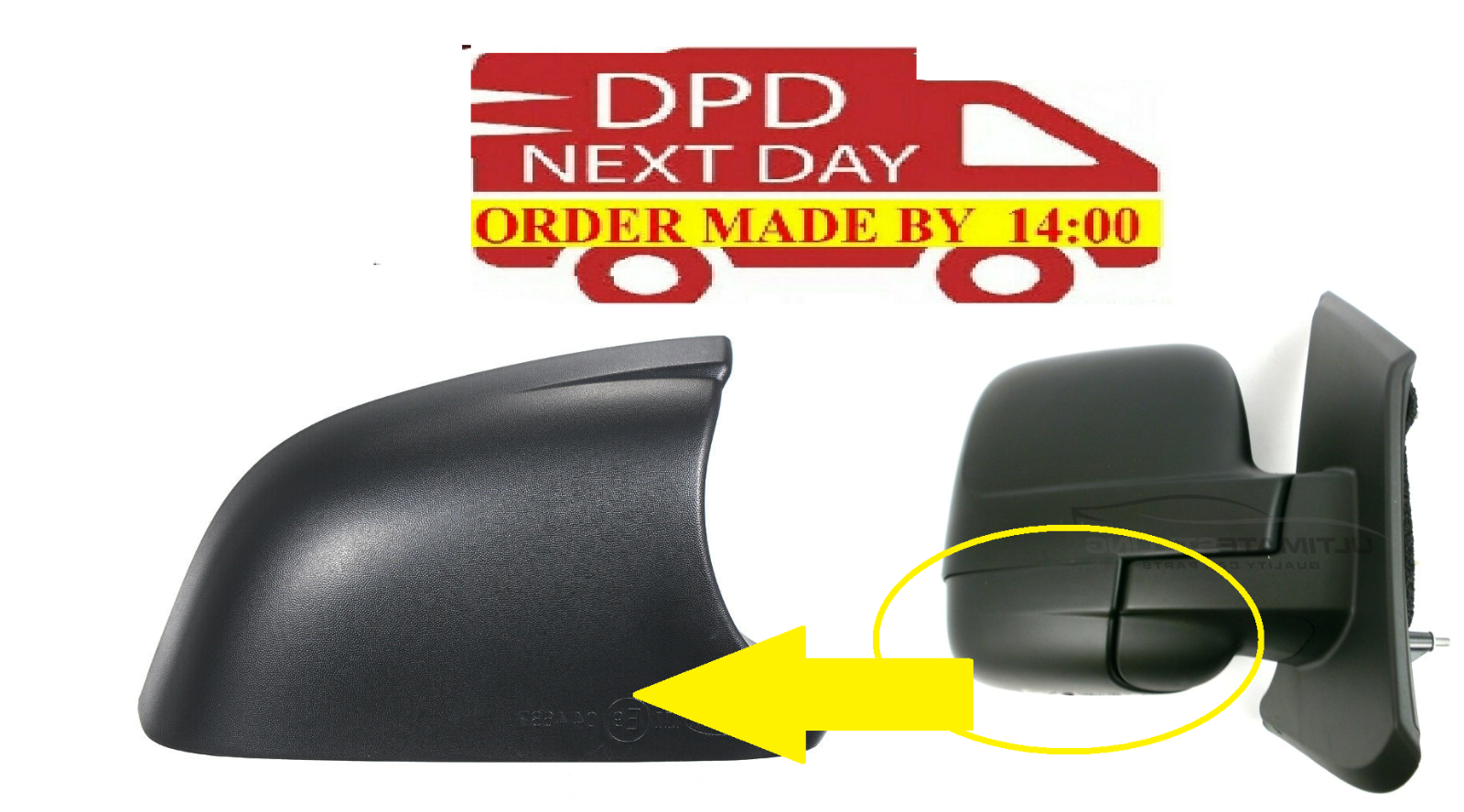Renault Trafic 2014-2019 Lower Cover Door Wing Mirror Driver Side Off ...