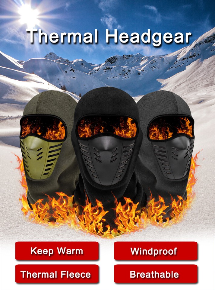 Winter Windproof Balaclava Ski Full Face Mask for Cold Weather ...