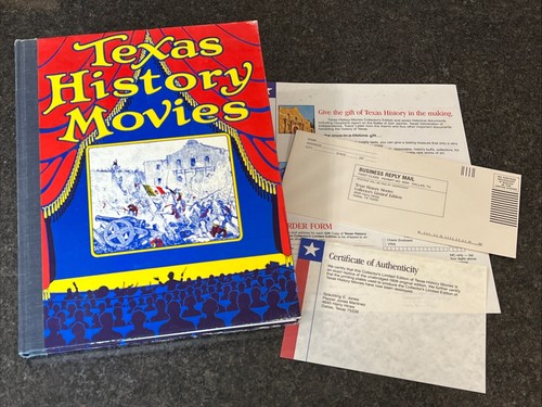 VTG Texas History Movies Collector's Edition Book w/COA Comic Strips ...