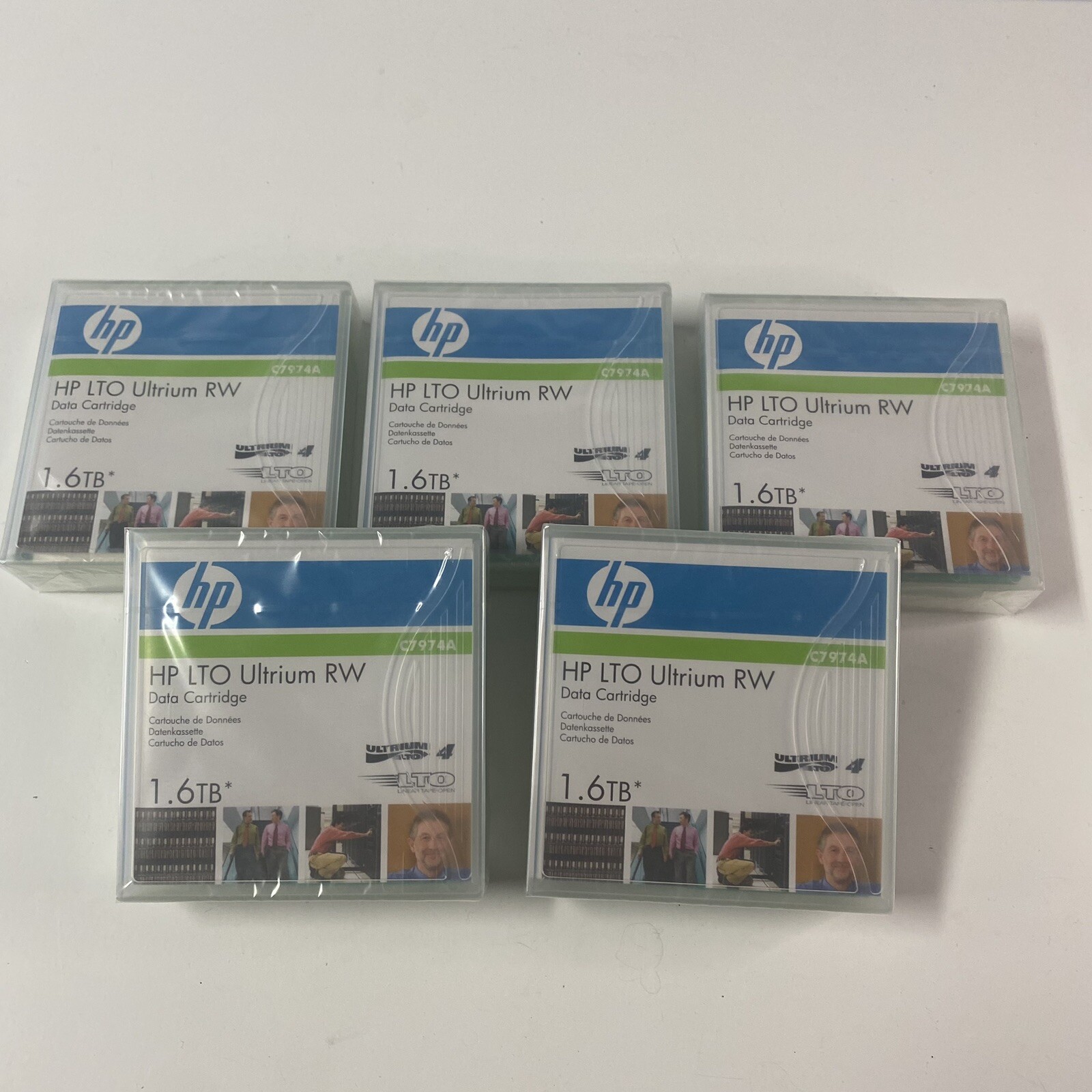 5 Pack of HP LTO-4 Ultrium RW Data Cartridges C7974A 1.6TB DRA2-1 | eBay
